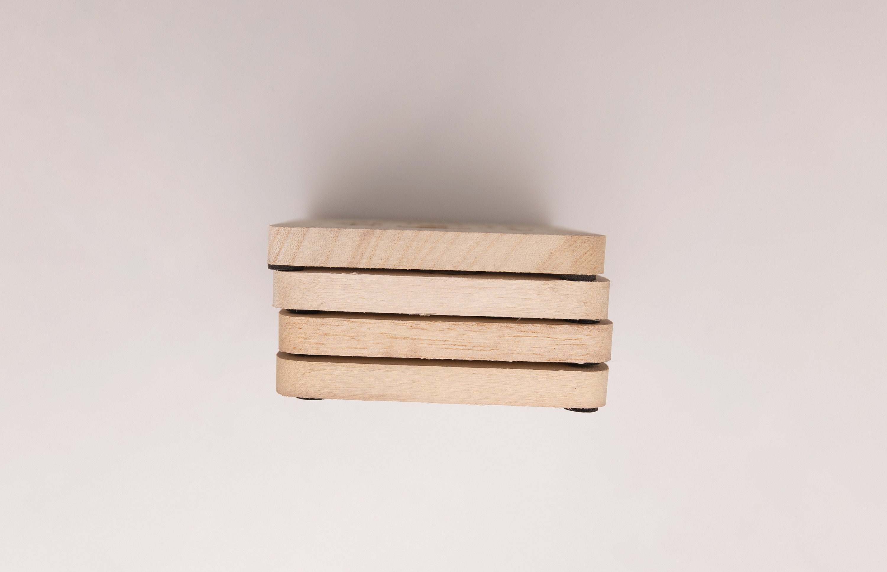 Wooden Coasters With Child's Drawing, Laser Engraving With Children's ...