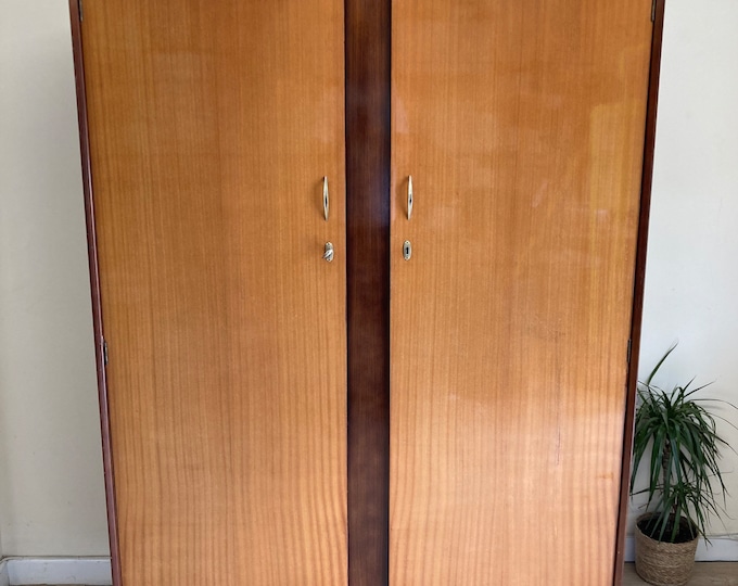 Mid Century Double Wardrobe, MCM Wardobe, Vintage Wardrobe - Etsy UK