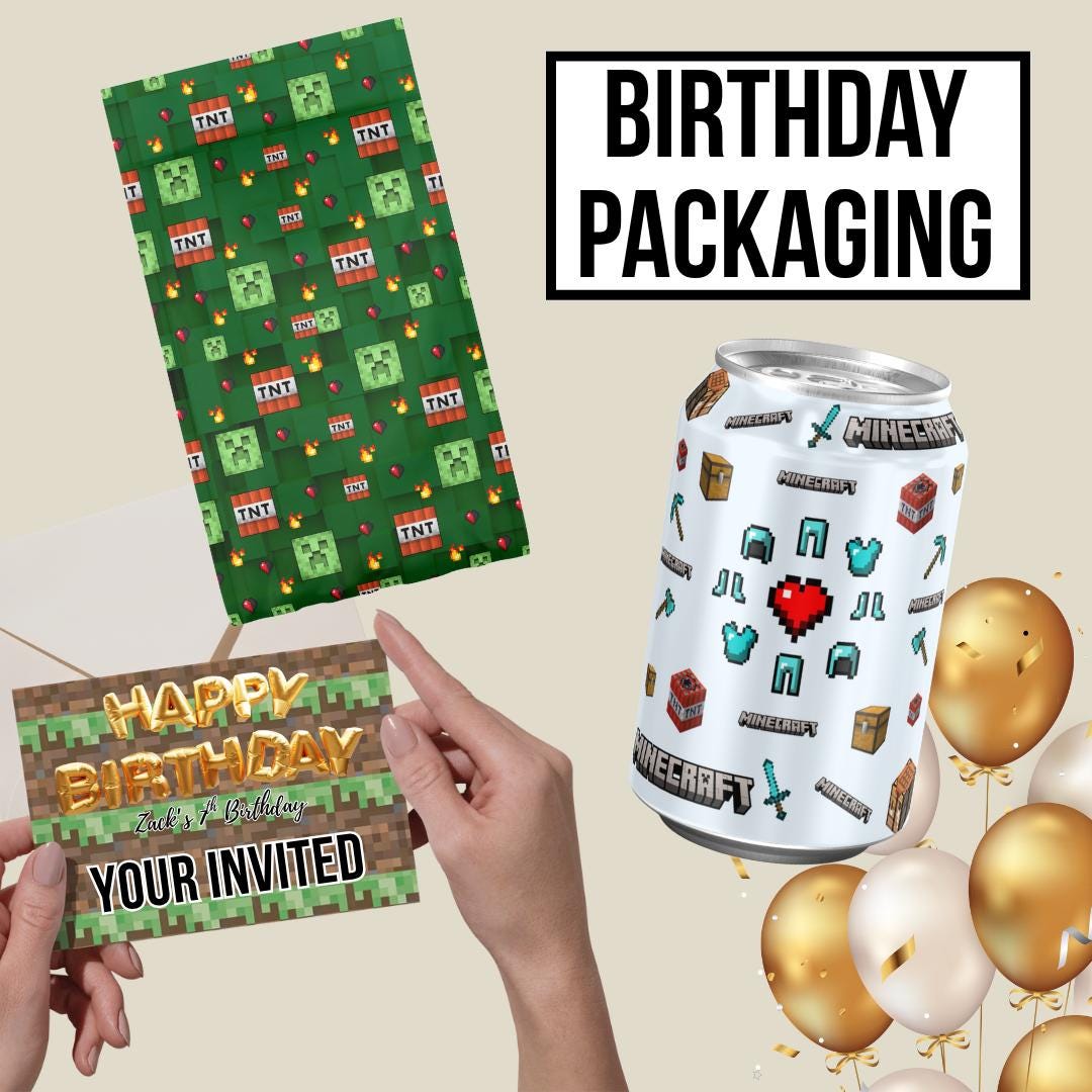 Minecraft Seamless Pattern - Etsy