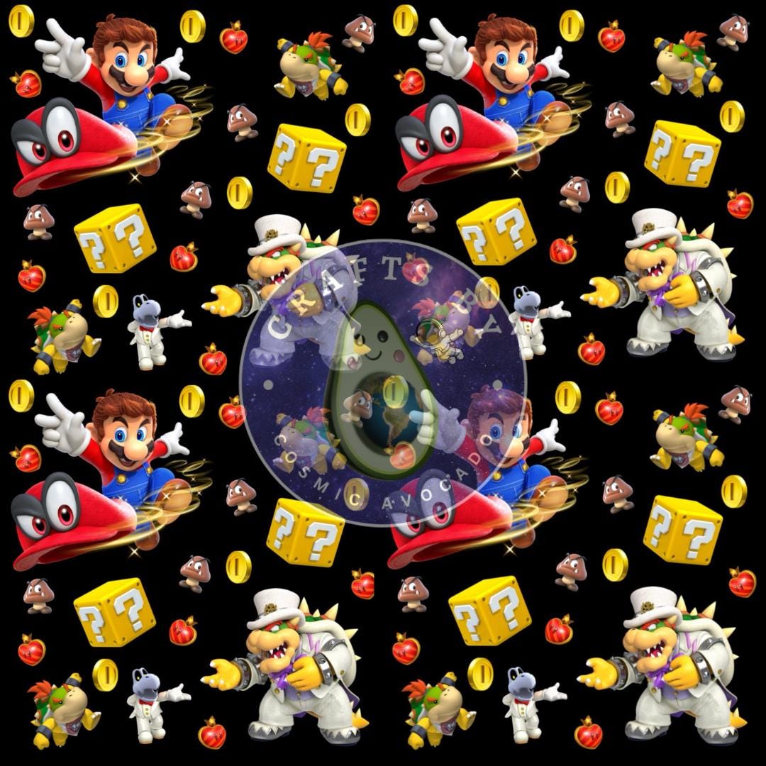 Super Mario Seamless Pattern Pack - Etsy