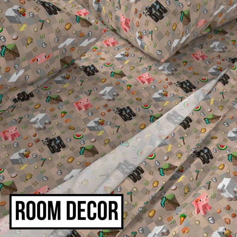 Minecraft Seamless Pattern - Etsy