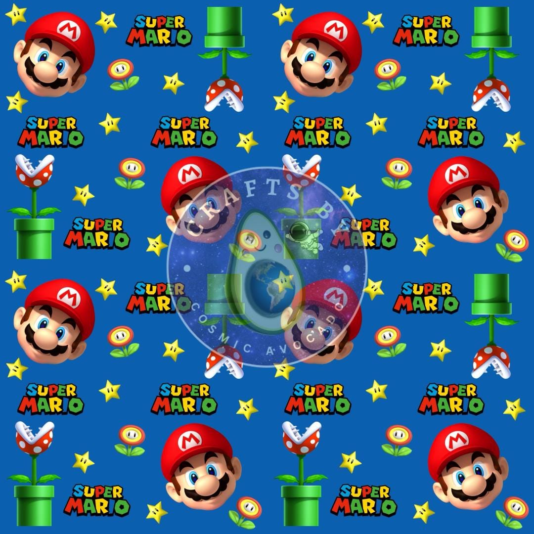 Super Mario Seamless Pattern Pack - Etsy