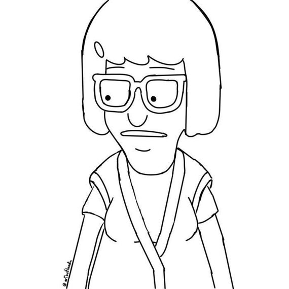 Bobs Burgers Tina Coloring Pages