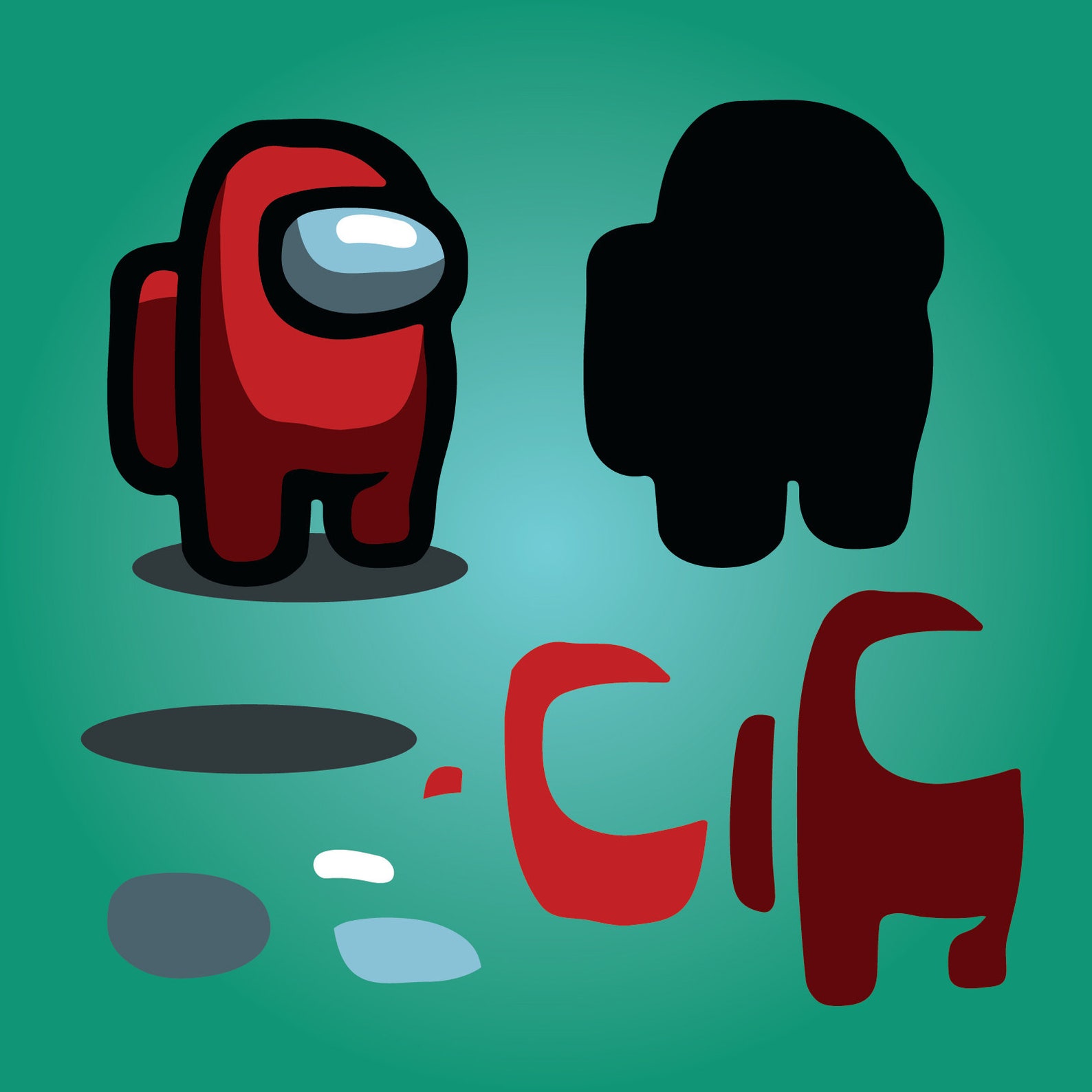 Among us layered svg - fofeetX