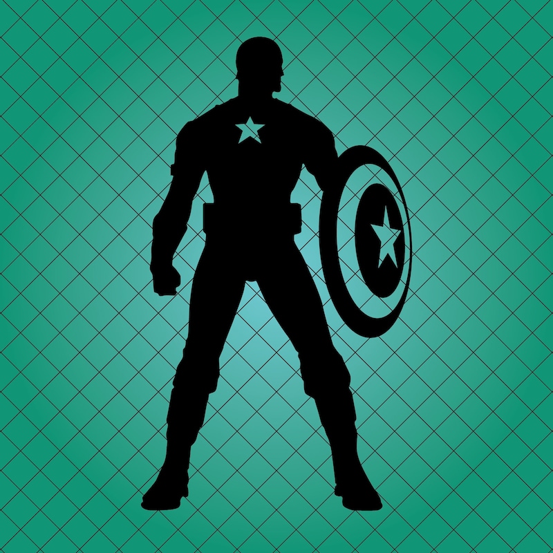 Captain America Svg - Etsy
