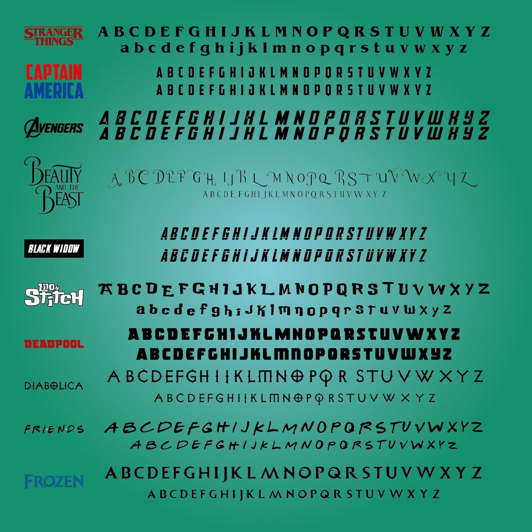 Famous Fonts Bundle & Logos, Layered SVG, Cricut Cutting File, Ai, Eps ...