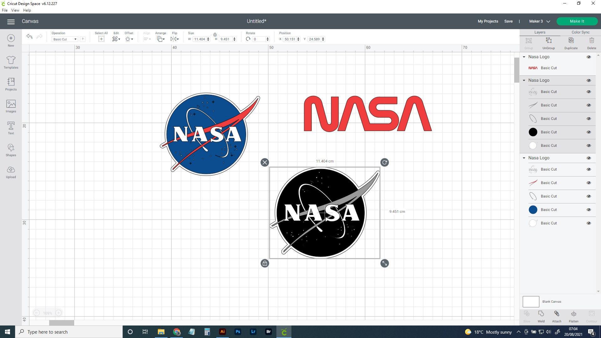 Nasa Logo SVG Ai Eps Png Layered Cricut Plotter CNC - Etsy UK