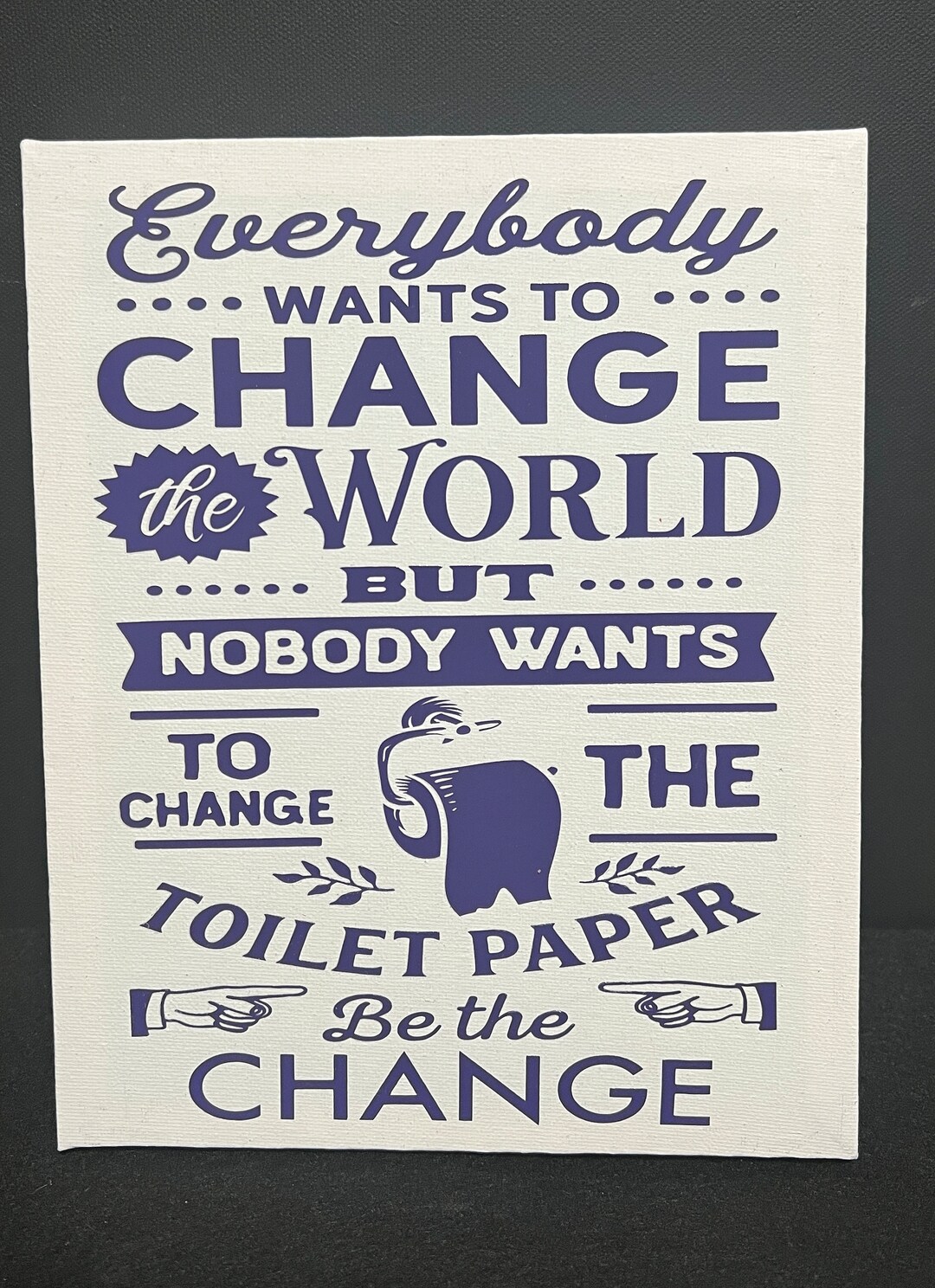 Change the TP - Bathroom Sign - Etsy