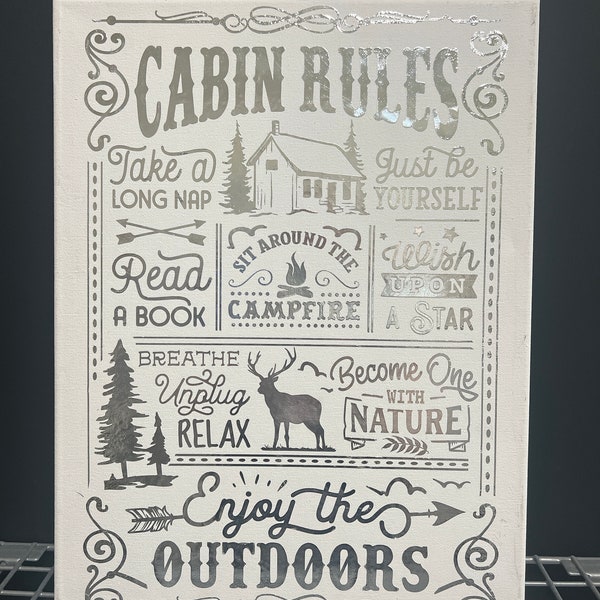 Cabin Rules - Etsy