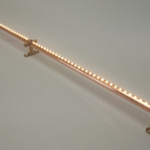 Mains Custom Length Copper Light Fixture 12-120cm / 4"-4ft. Touch ...