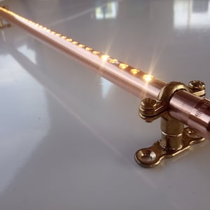 Mains Custom Length Copper Light Fixture 12-120cm / 4"-4ft. Touch ...