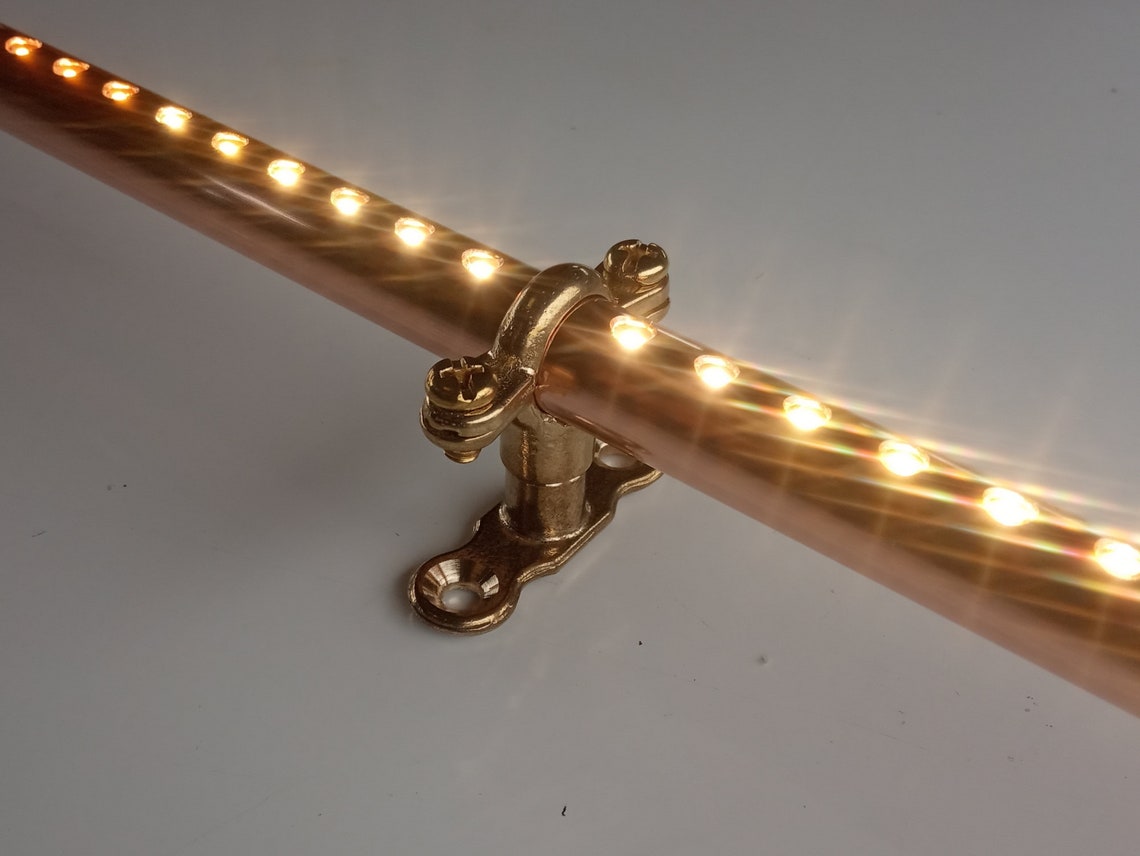 Plugin Mains Custom Length Copper Light Fixture, 12-120cm / 4inch-4ft ...