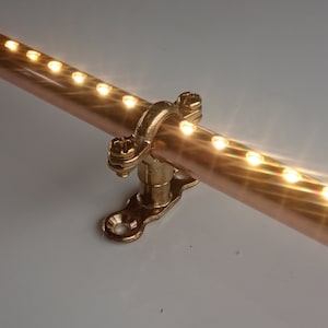 Plugin Mains Custom Length Copper Light Fixture, 12-120cm / 4inch-4ft ...
