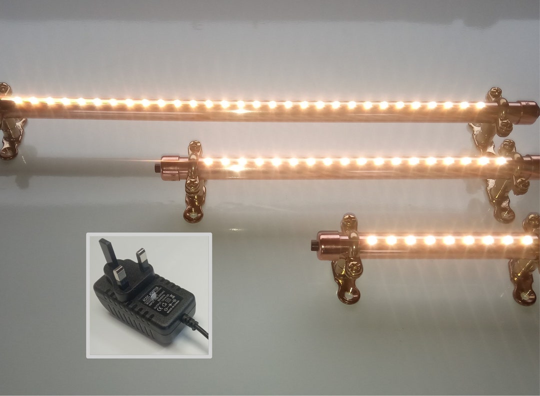 Plugin Mains Custom Length Copper Light Fixture, 12-120cm / 4inch-4ft ...