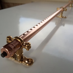 Mains Custom Length Copper Light Fixture 12-120cm / 4"-4ft. Touch ...