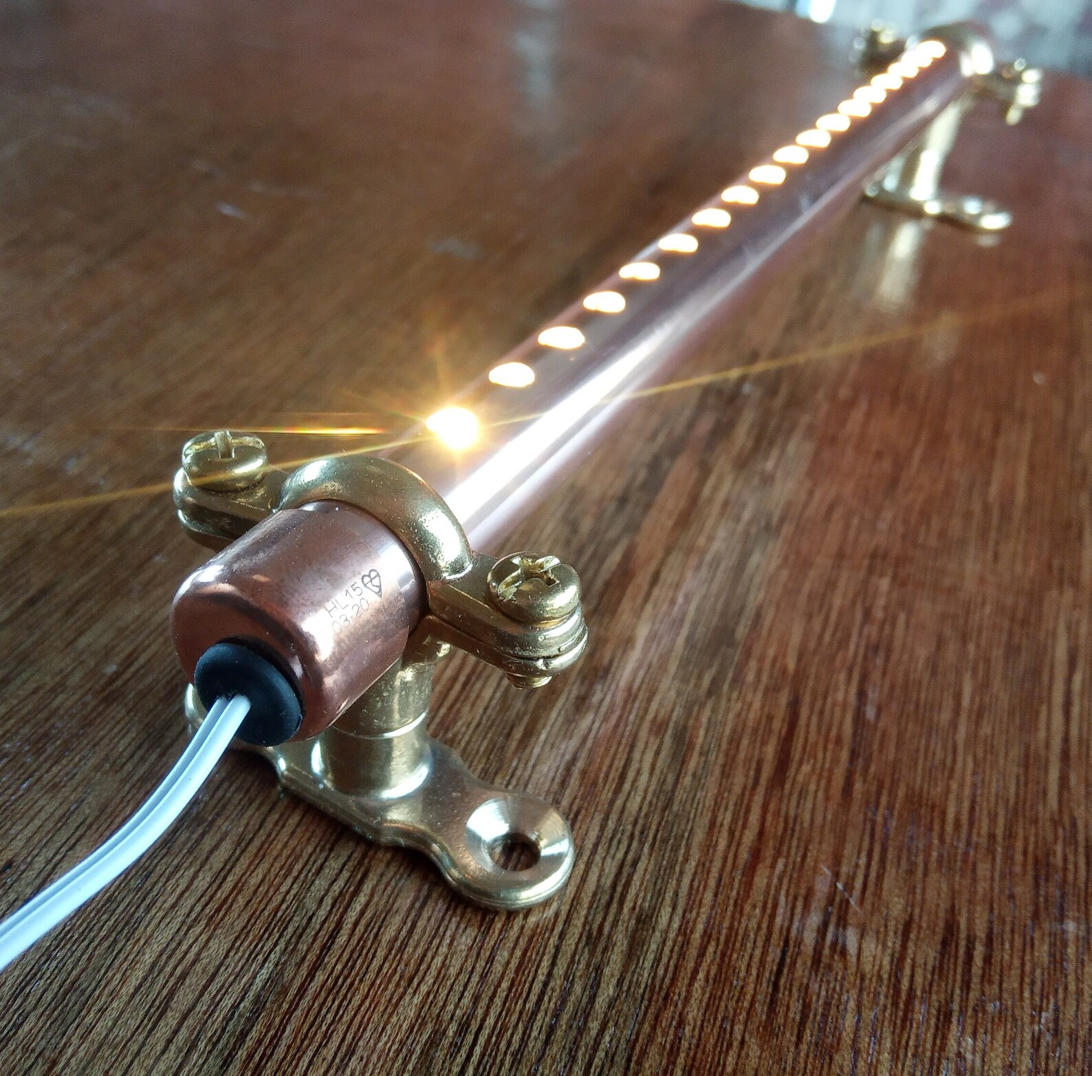 Copper Pipe 12V / Mains Long Led Light With Switch. Supplied - Etsy