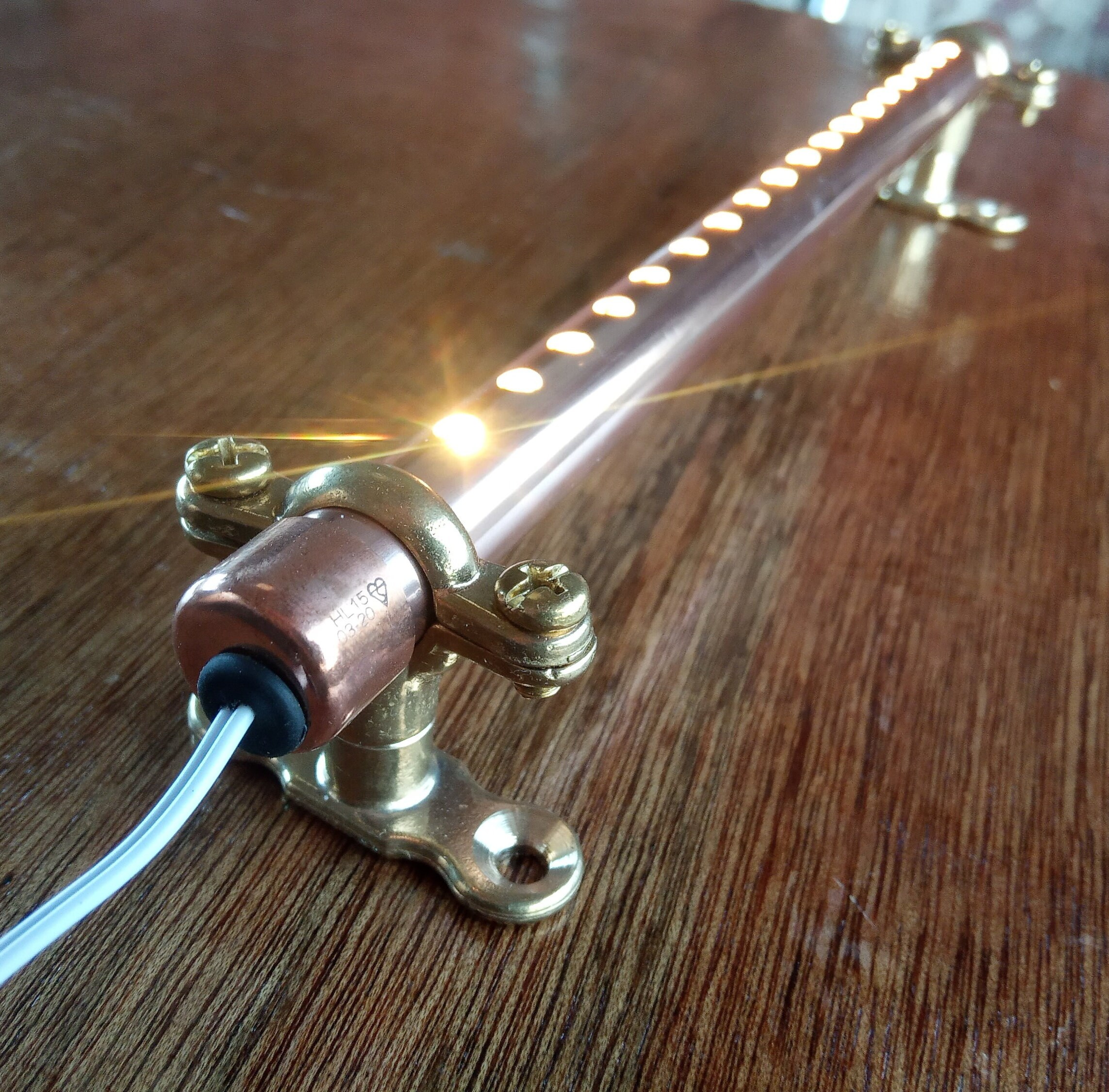 Copper Pipe 12V / Mains Long Led Light With Switch. Supplied - Etsy
