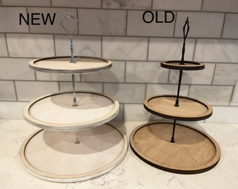 3 Tier Wood Tray - Etsy