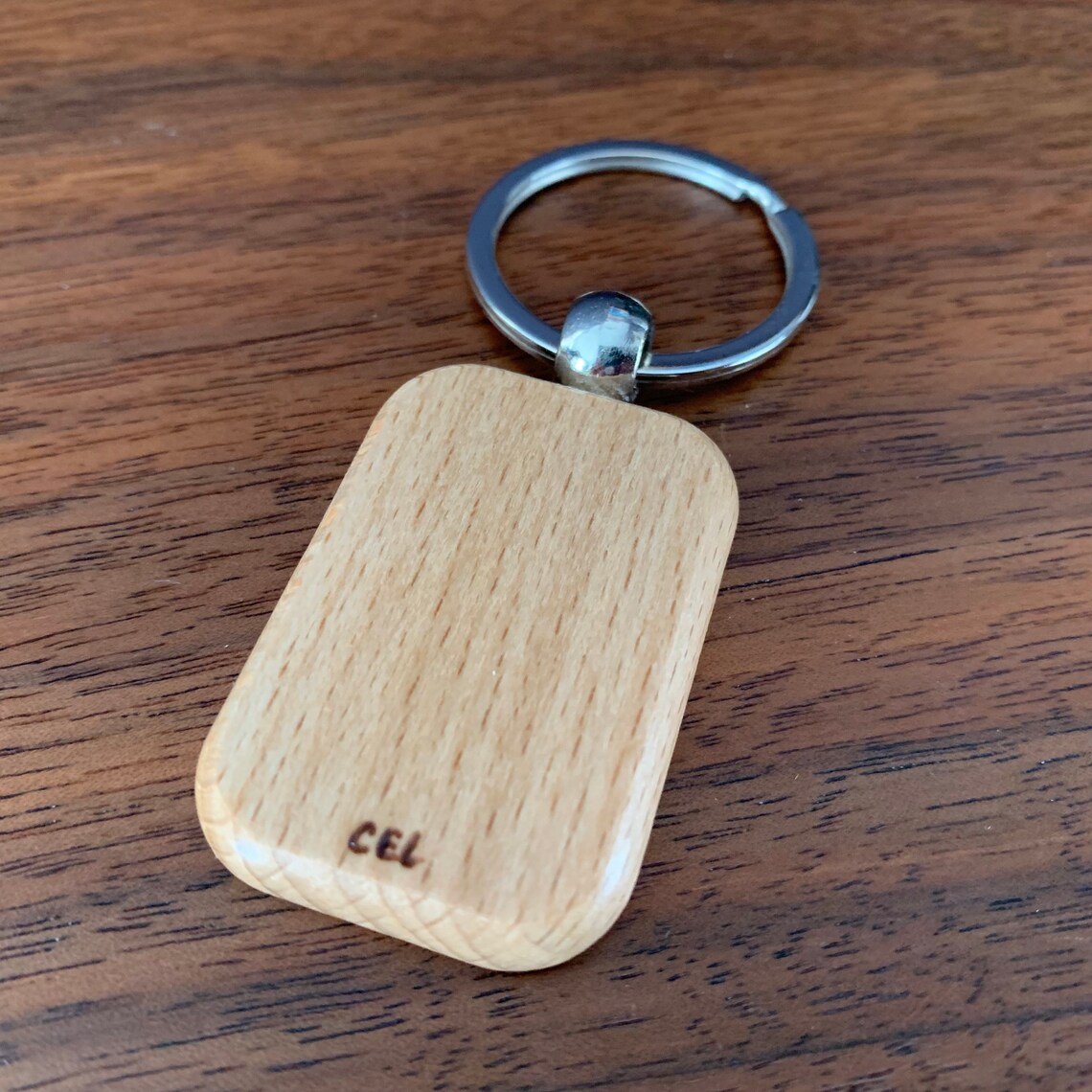 Wood Keychain, Pine Tree Design - Etsy