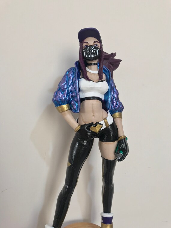 KDA Akali Figure Statue League of Legends Inspired 3D Print | Etsy