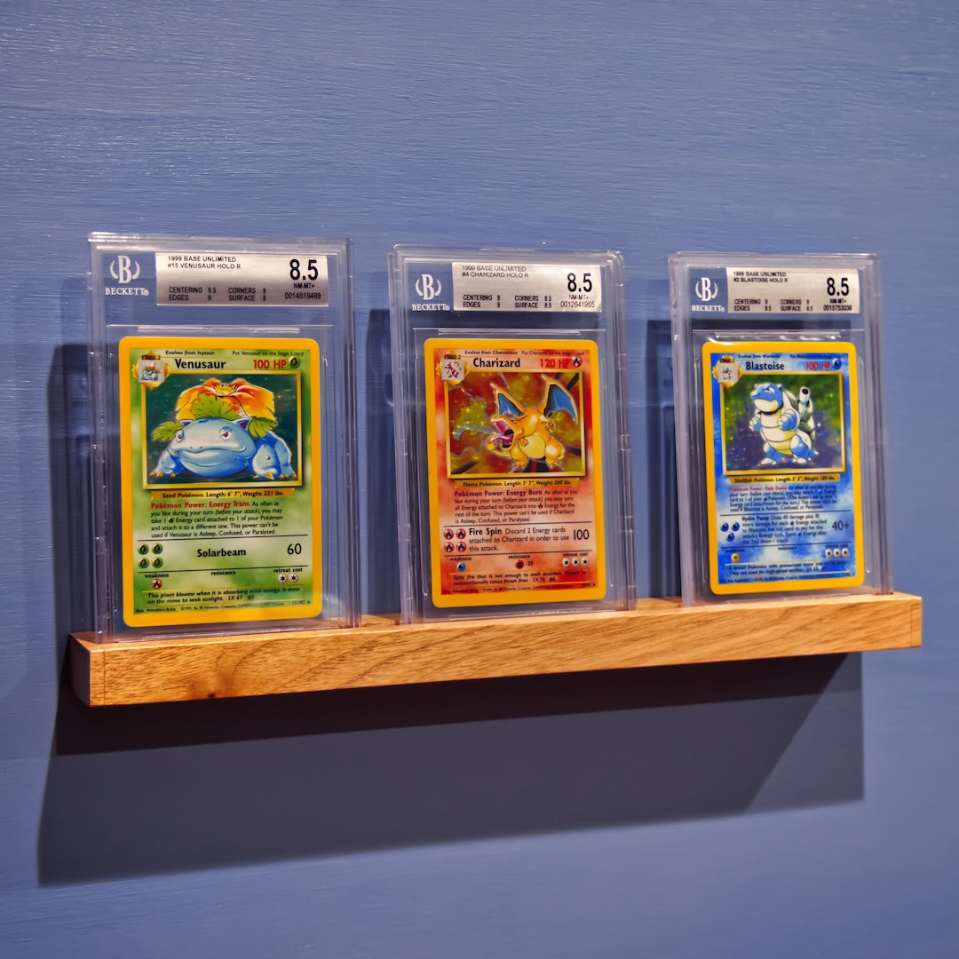 12 Inch Graded Sports and Trading Card Wall Display/holder Shelf ...
