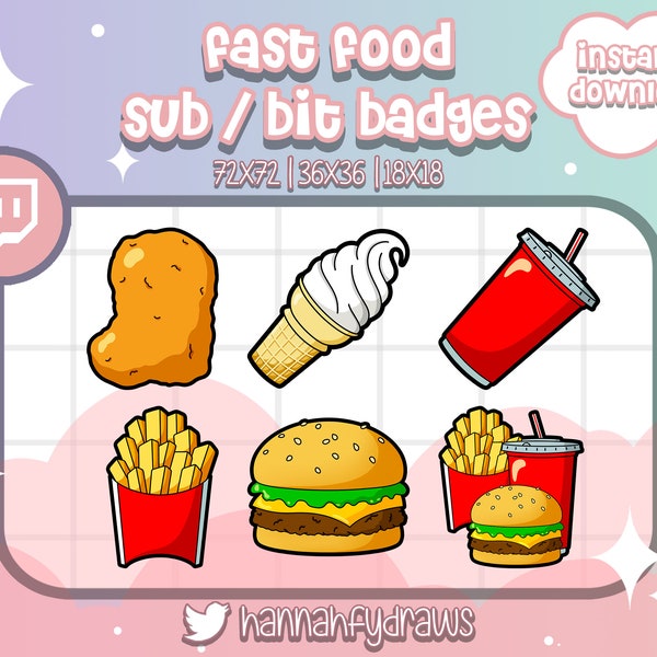 Chicken Nugget Bit Badges - Etsy