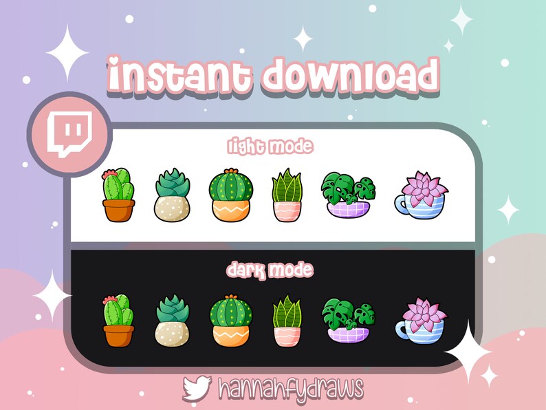6 Twitch Sub Badges Plant, Monstera, Boho, Cactus, Cute, Bit, Cheer ...