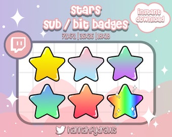 6 Twitch Sub Badges Cute Milk Carton, Strawberry, Bit, Cheer, Loyalty ...