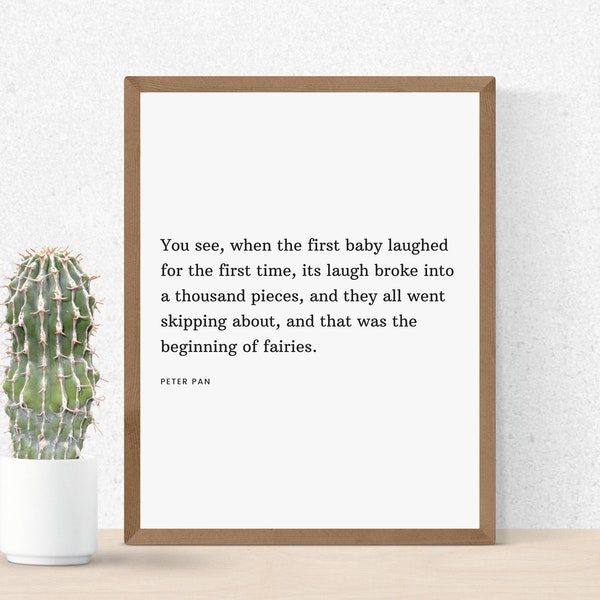 Peter Pan Quote - Etsy