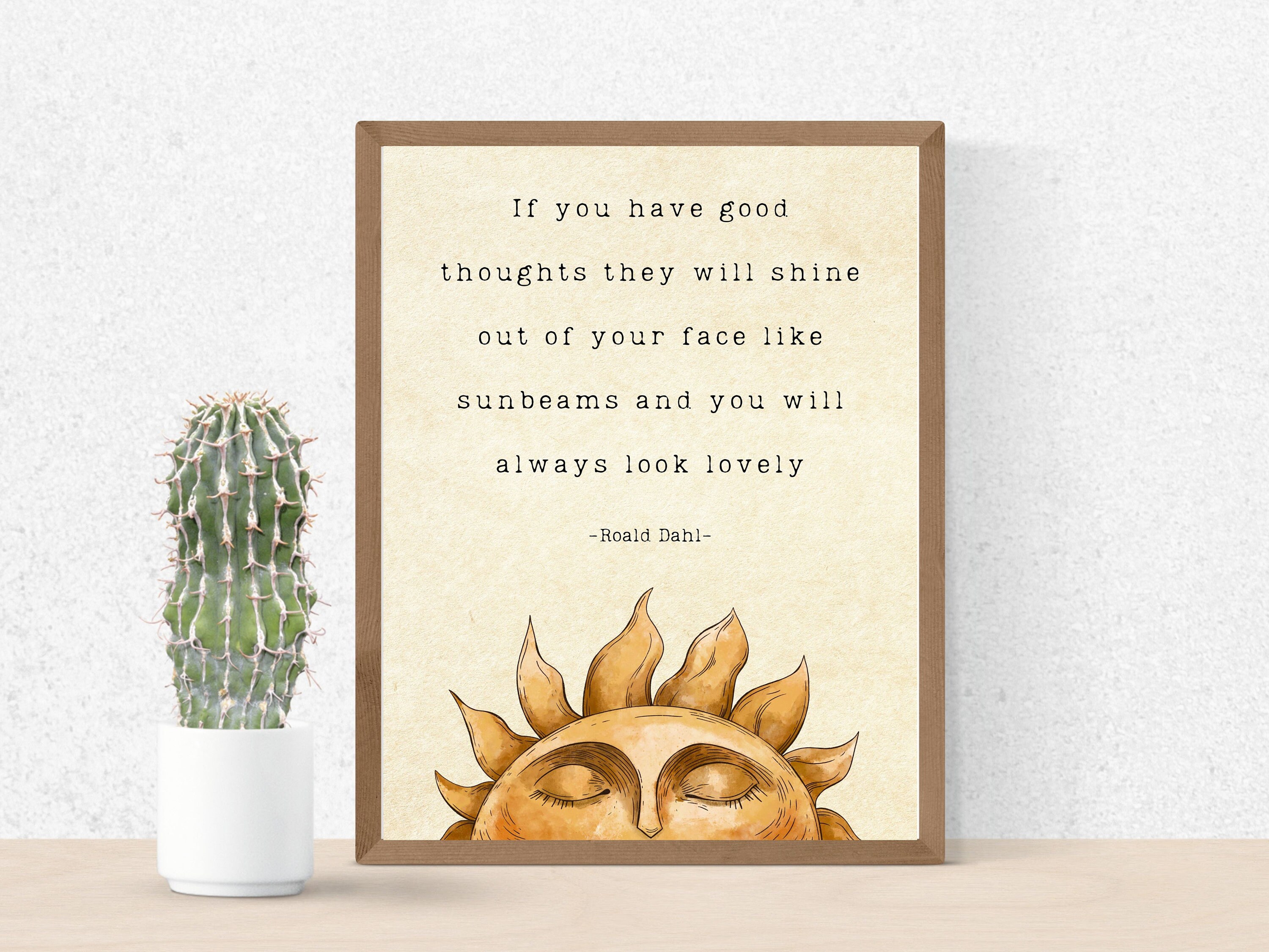 Roald Dahl Quote Art Print, Printable Wall Art Print, Digital Download ...