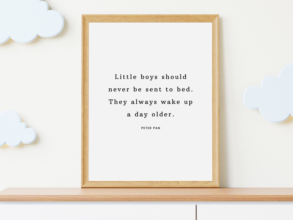 Peter Pan Nursery Quote Peter Pan Quote Peter Pan Wall Art - Etsy