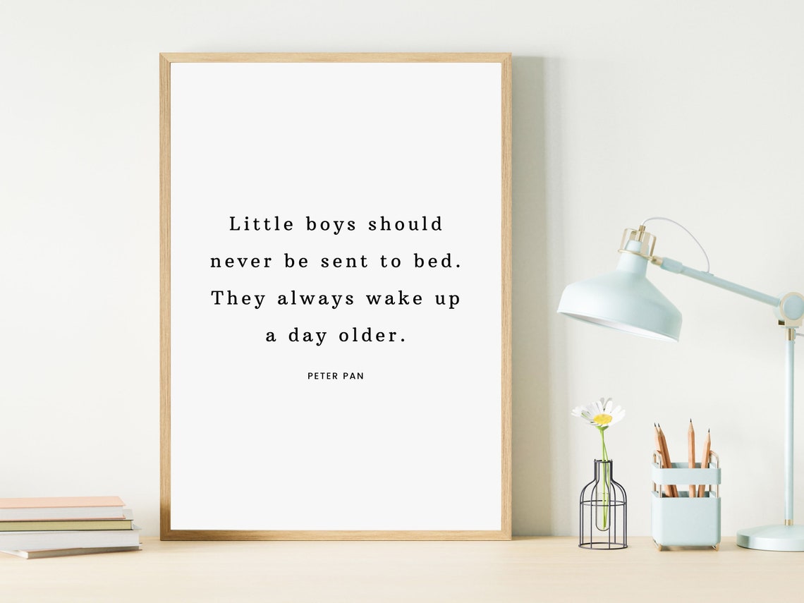 Peter Pan Nursery Quote Peter Pan Quote Peter Pan Wall Art - Etsy