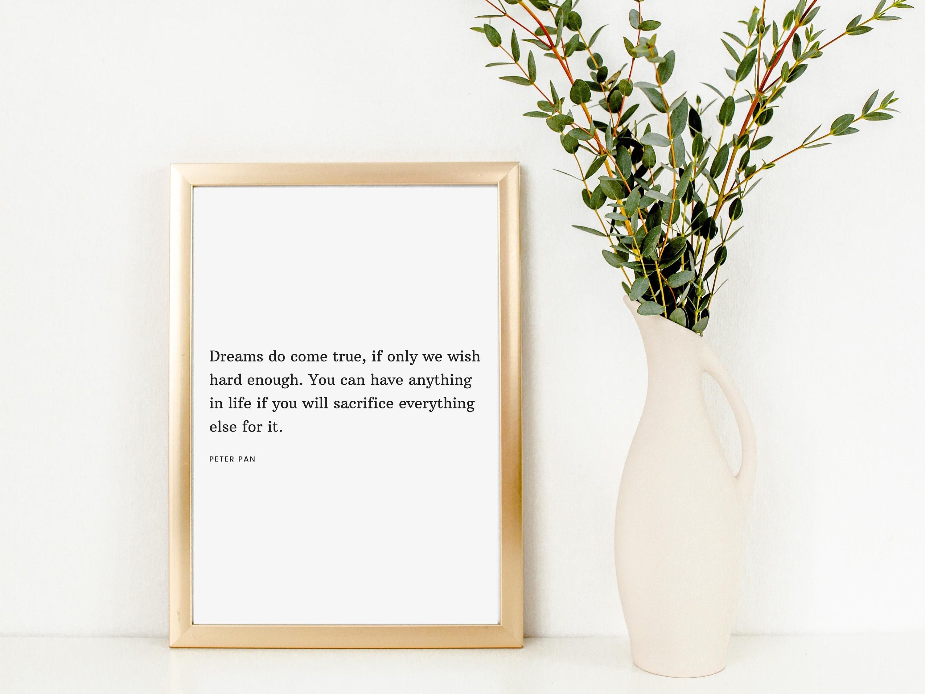 Peter Pan Nursery Quote, Peter Pan Quote Wall Art, Peter Pan Wall Art ...