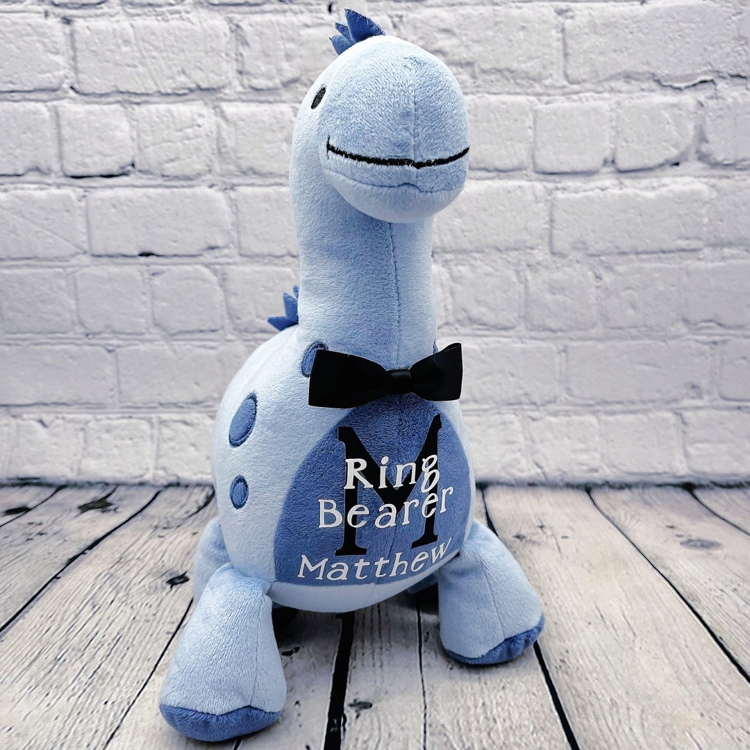 Personalized Plush Dinosaur Ring Bearer Gift - Etsy