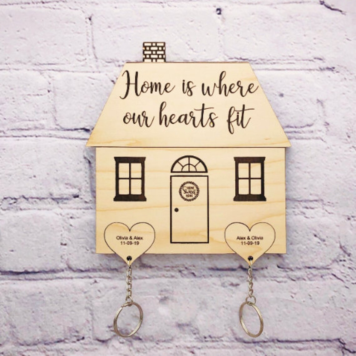 Personalized Key Holder Couple Gift Custom Wedding Gift - Etsy