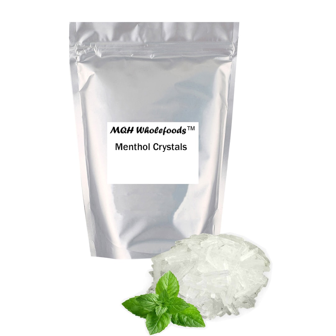 Natural Menthol Crystals Congestion Blocked Nose Relief Cold Flu ...