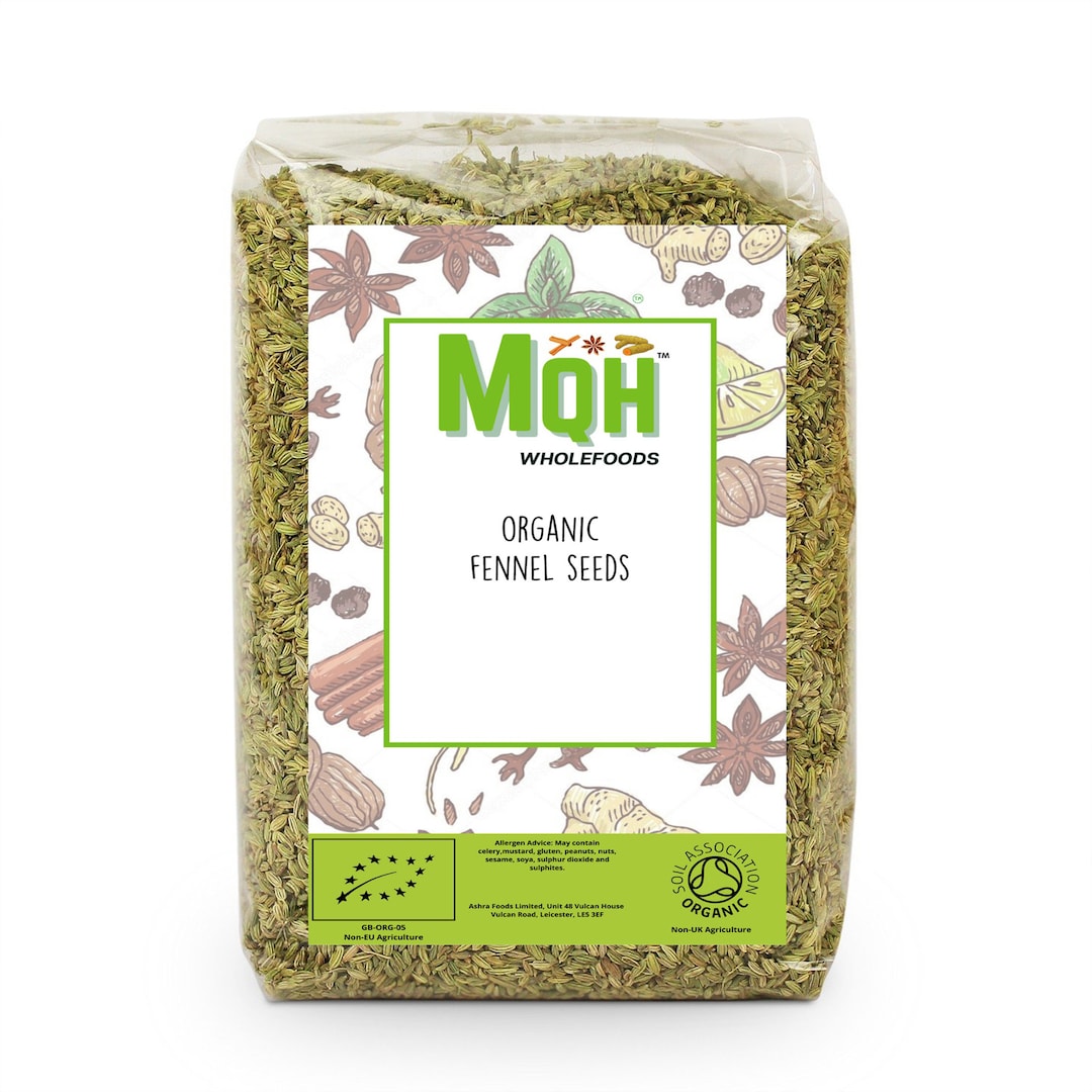 ORGANIC Fennel Seeds Premium Quality Soil Association Certified 50g-2kg ...