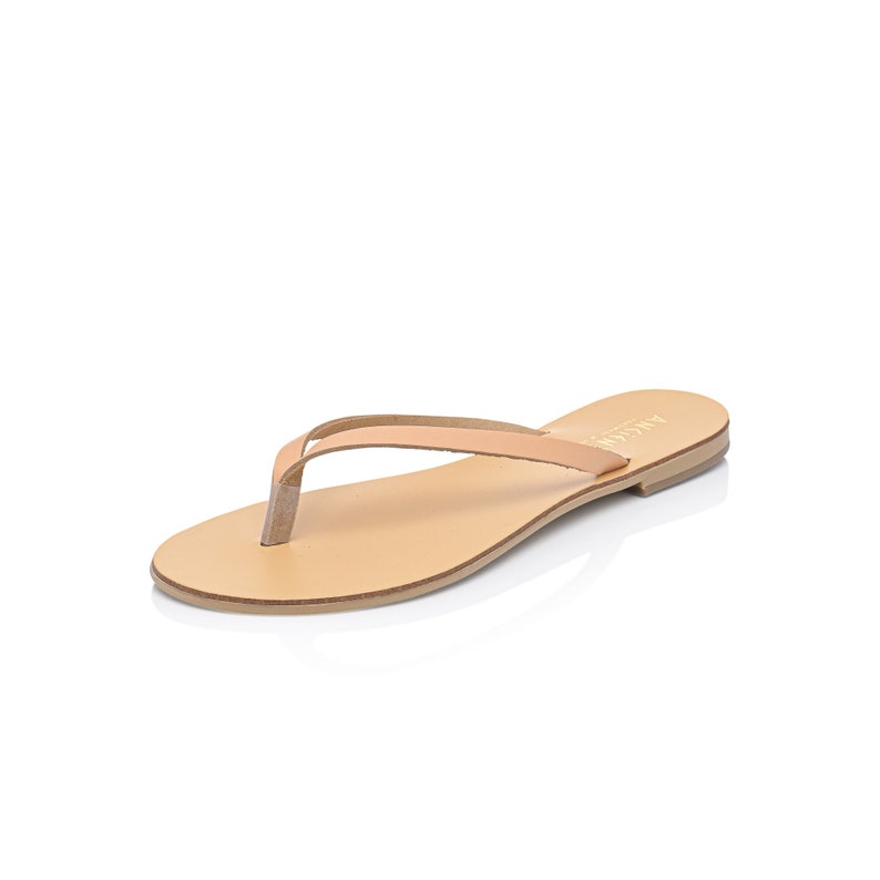 Leather Flip Flop For Women Color Selection Summer Beachwear Etsy
