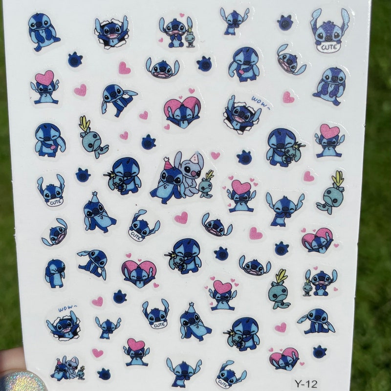 Lilo and Stitch Nails - Etsy