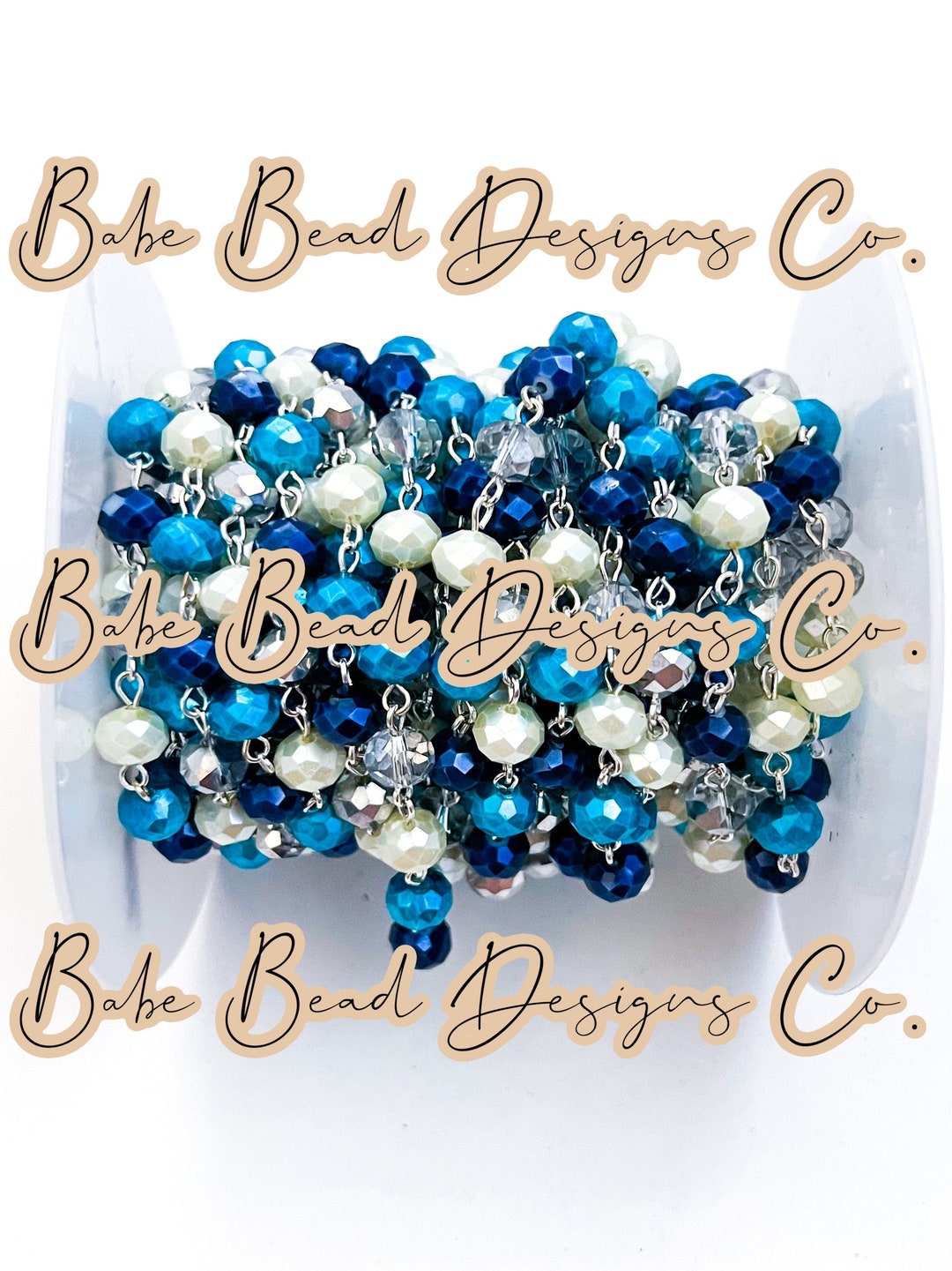 Pearlized Ivory Pearlized Deep Blue Pearlized Blue Silver. - Etsy