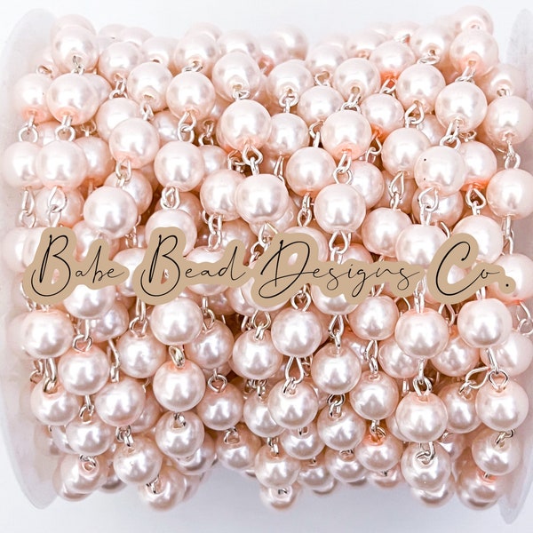 Pink Chain Necklace - Etsy