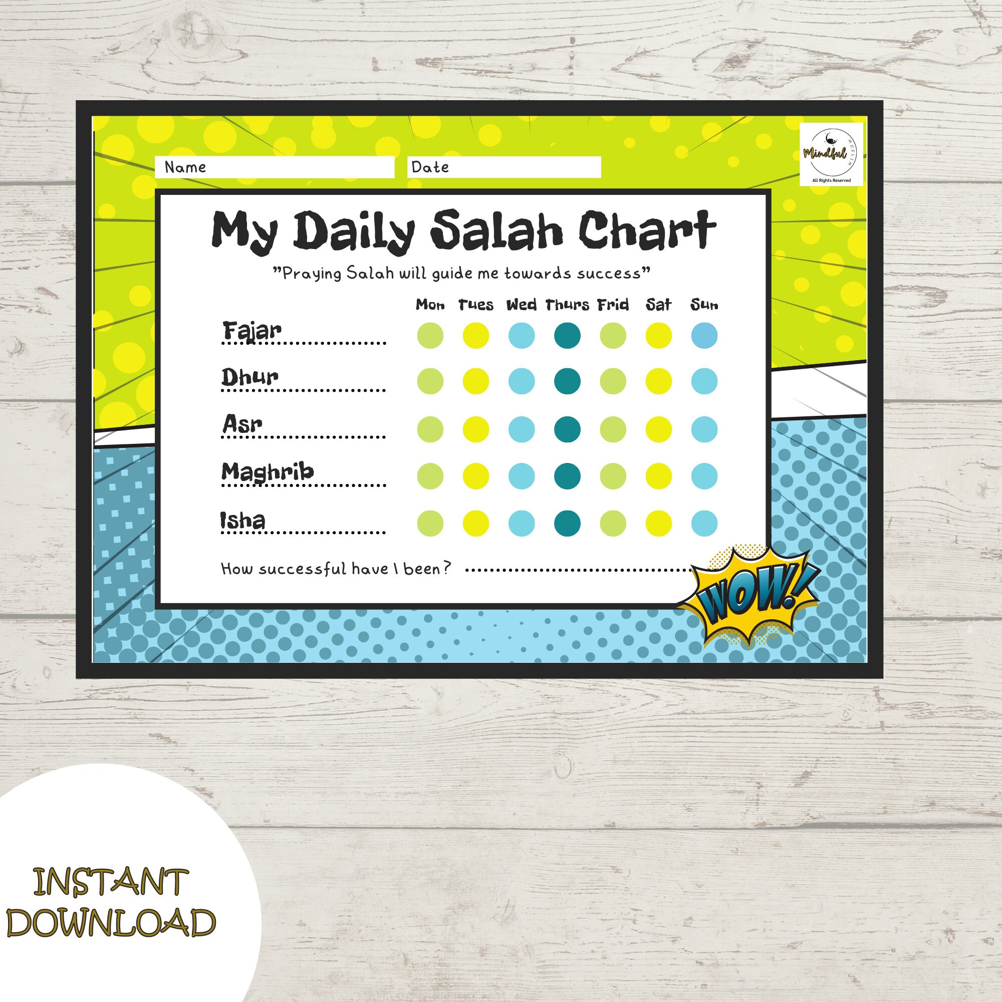 Salah Reward Chart | Namaz Tracker | Islamic Colouring Pages | Muslim ...