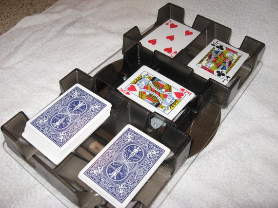 Revolving Playing Card Holder 5-Deck | Etsy