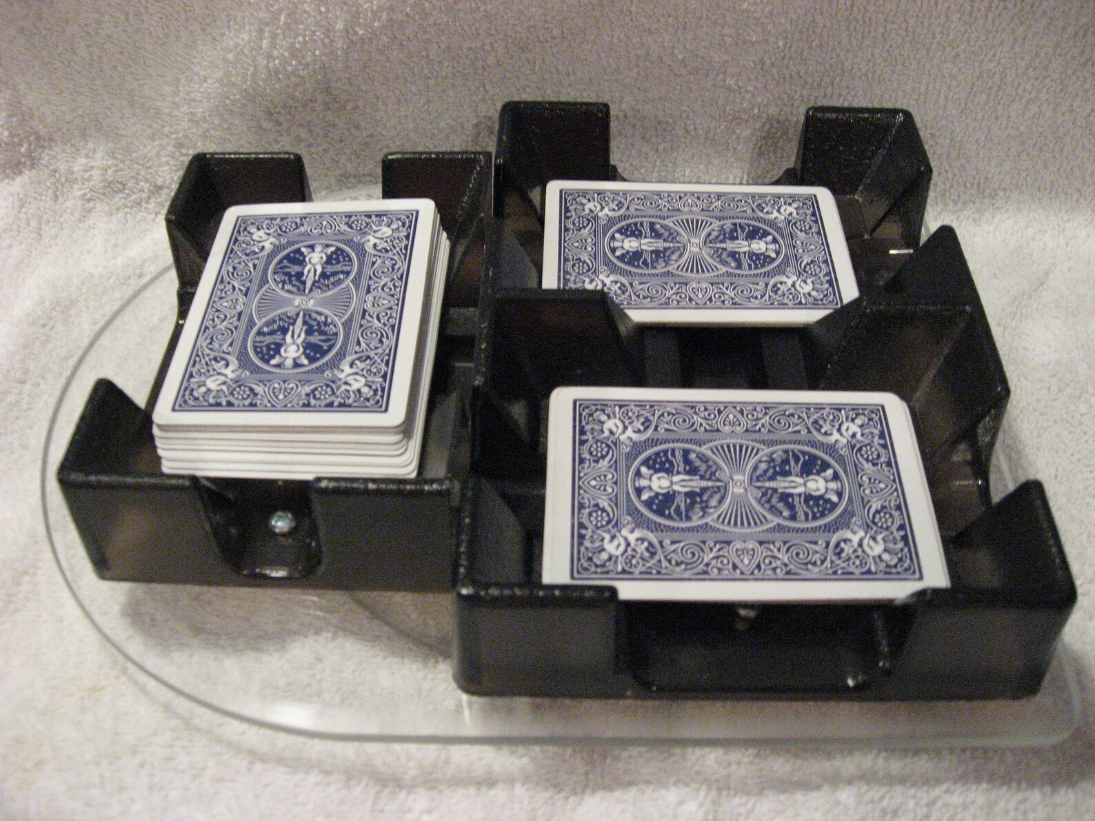 Revolving Playing Card Holder 3-Deck | Etsy