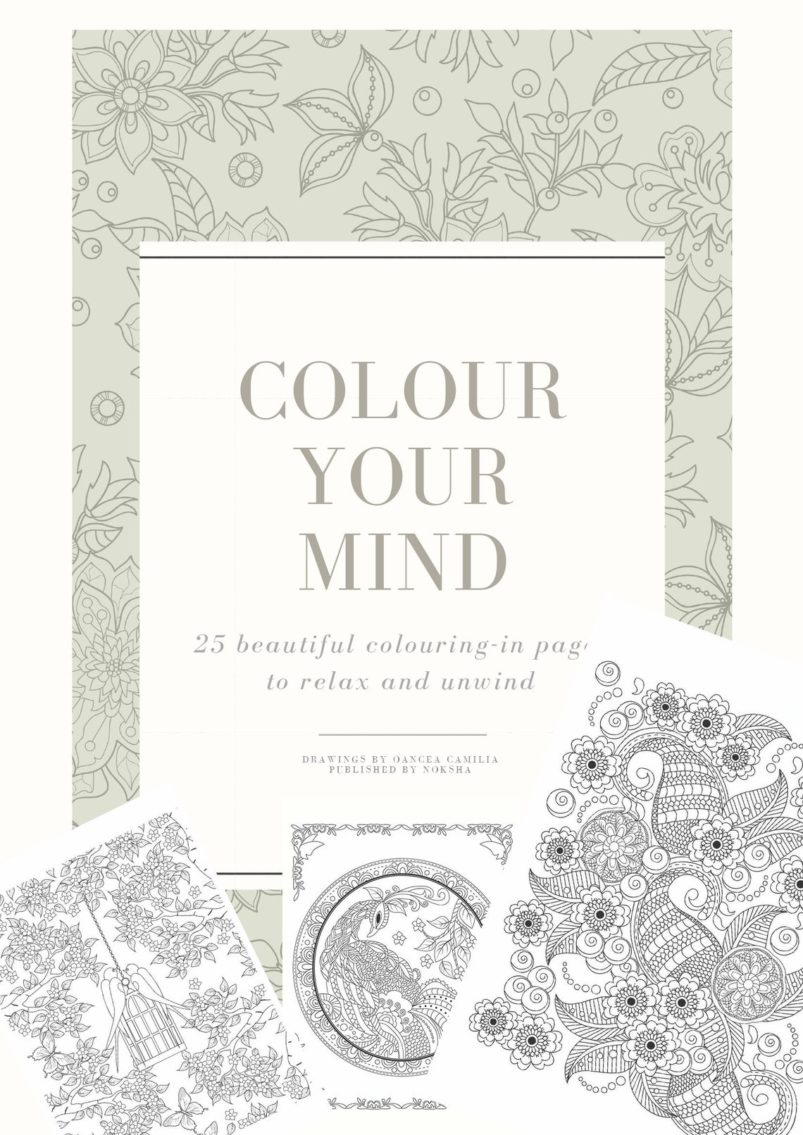 Colouring in Book, Titled Colour Your Mind by Noksha - Etsy Australia
