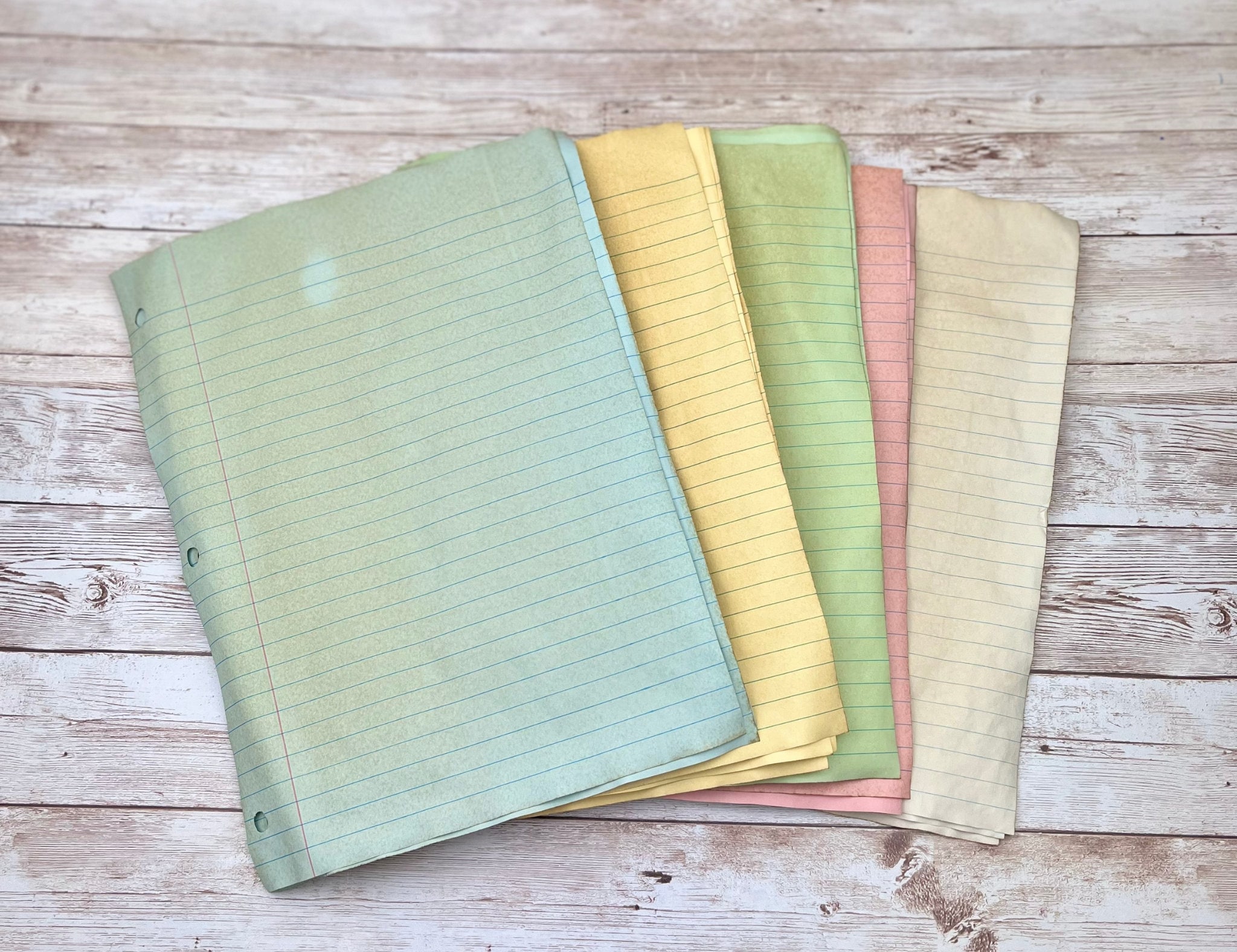 Coffee Stained Notebook Paper