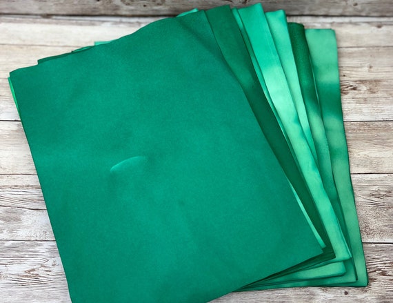 20 Sheets of Green Dye Paper 8.5 X 11 in Stained - Etsy
