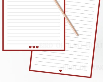 Romantic Writing Paper - Etsy