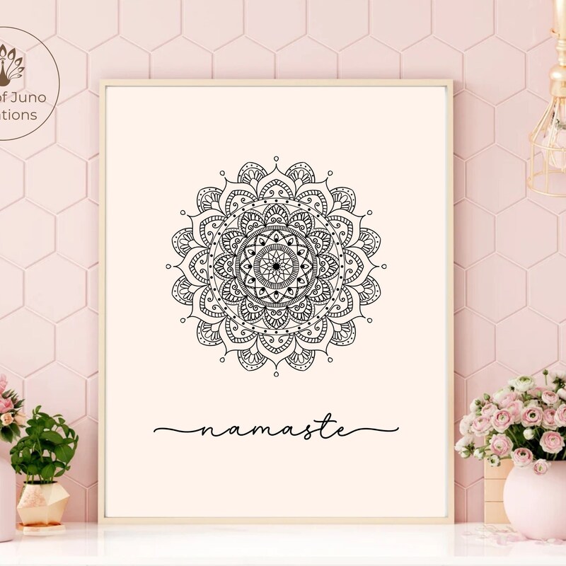 Namaste Poster - Etsy