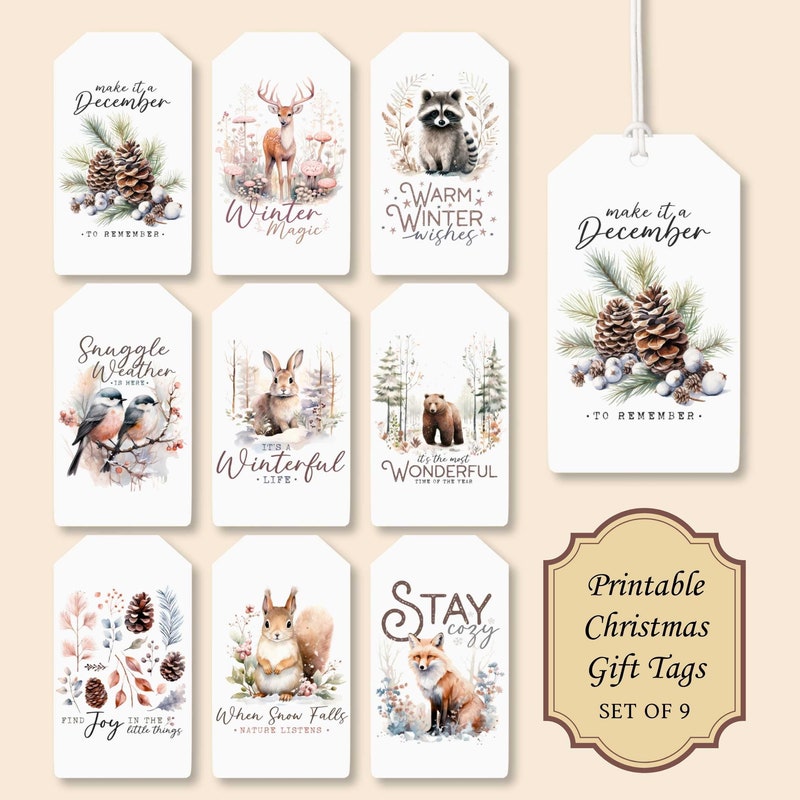 Woodland Gift Tags - 60+ Gift Ideas for 2026